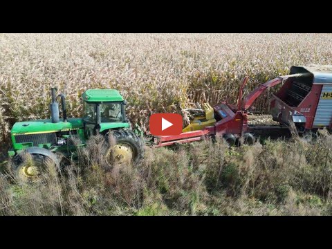 Mikep7810 -- Winding Down Corn Silage Harvest -- Getting the silo full ...