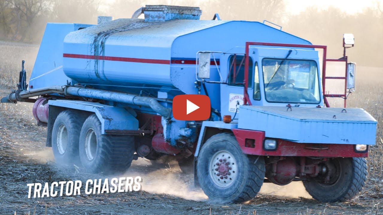 Tractor Chasers -- Crazy Manure Spreader Truck! Watch this custom made ...