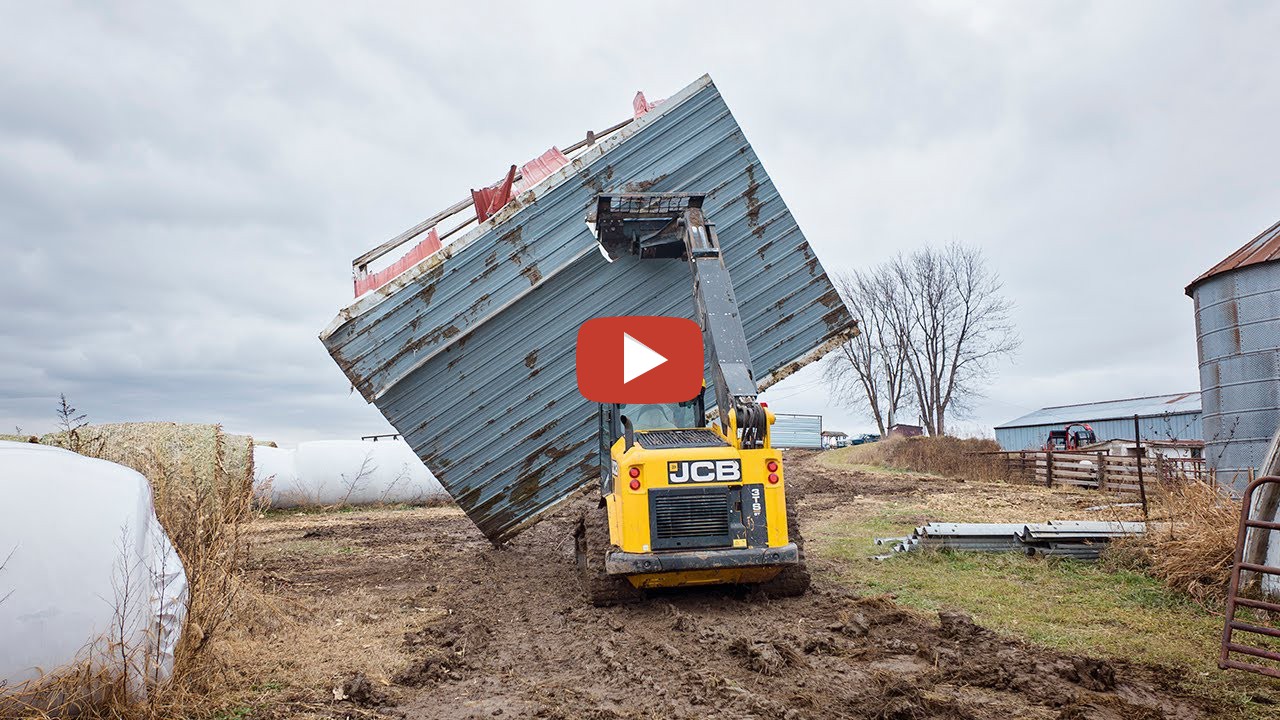How Farms Work -- We install 2 24' windbreaks for the cows to help get ...