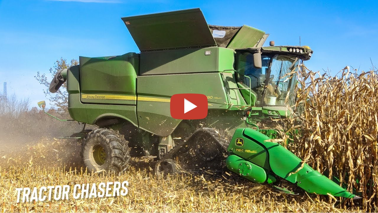 Tractor Chasers -- John Deere S780 combine harvester at work ...