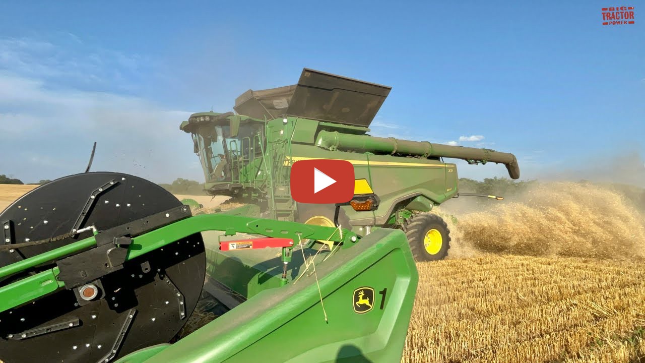 bigtractorpower -- JOHN DEERE X9 Combines -- In this video Big Tractor Power spends time in the ...