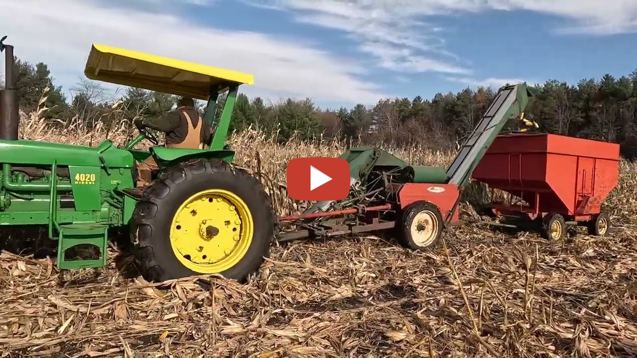 Here is a little bit from this fall and the John Deere 4020 picking ...