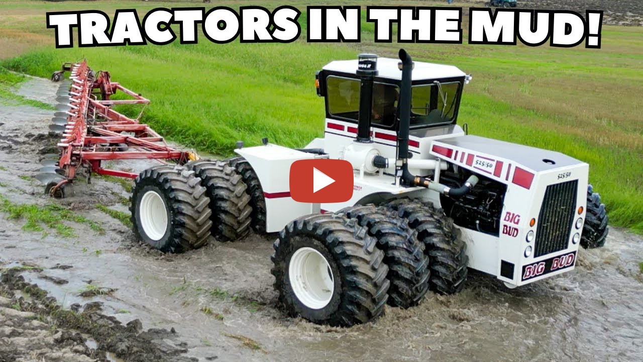 Tractor Chasers -- Big tractors are working in the mud! Best clips of ...