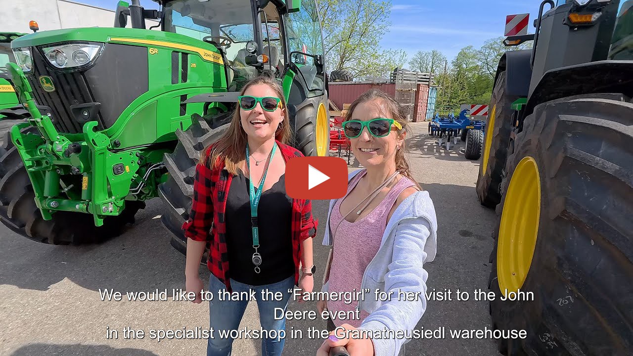 Angela Steiner is visiting a John Deere event......