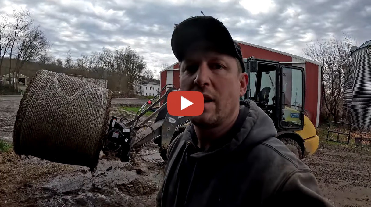 Mikep7810 - Using our new worksaver bale spinner for the first time ...