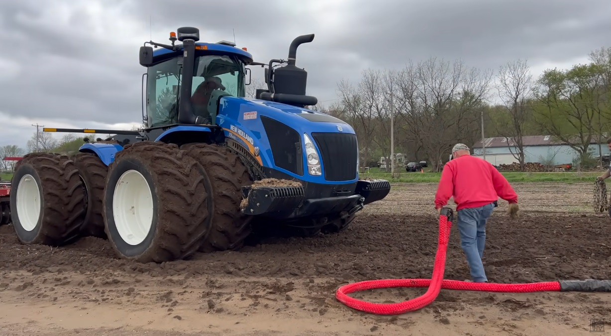 New Age Custom Farming -- We Got ALL Our Big Tractors Stuck in the Mud - It's okay - you can go ...