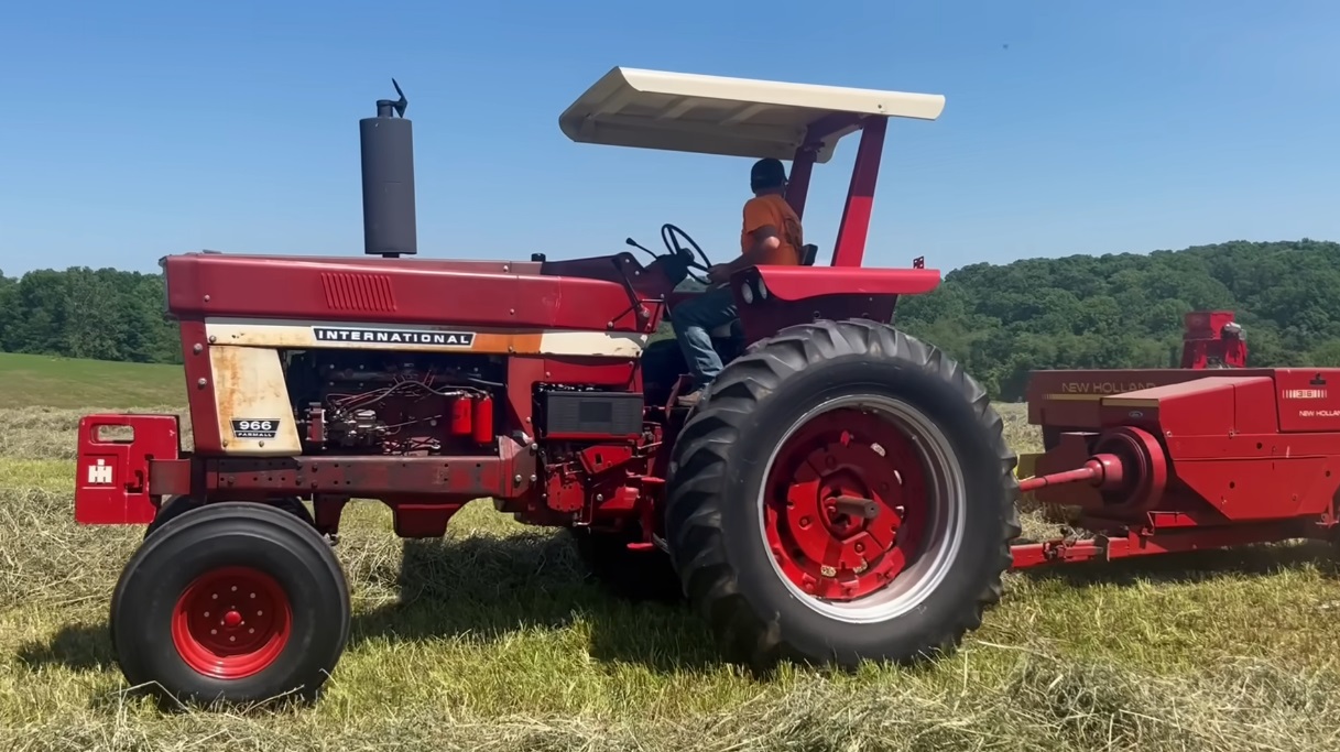 Jake From Steak Farm -- Making MASSIVE 1st Cut Hay Crop!!!! (Baling Hay ...