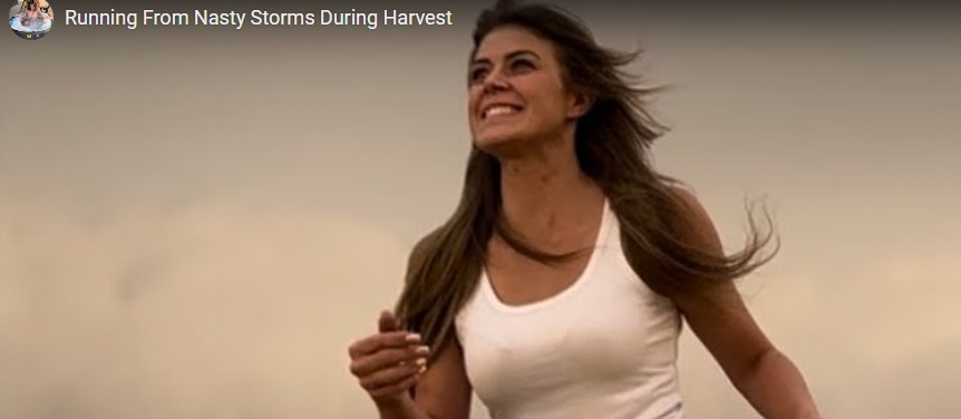 JojoSnow -- Running From Nasty Storms During Harvest 2024 Claas Lexion.