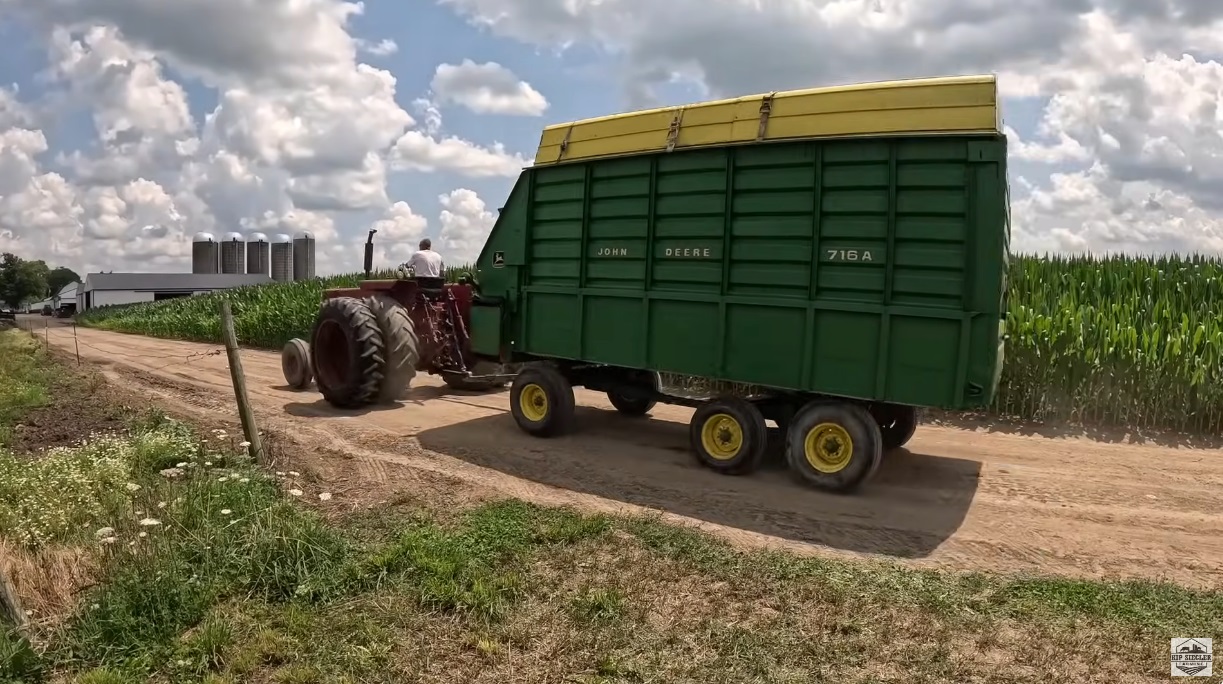 Kip Siegler Farming -- Harvest 2024 -- Bagging HAY at 100% Moisture