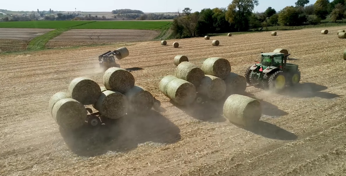 How Farms Work -- We baled our corn fodder and hauled them in so we can ...