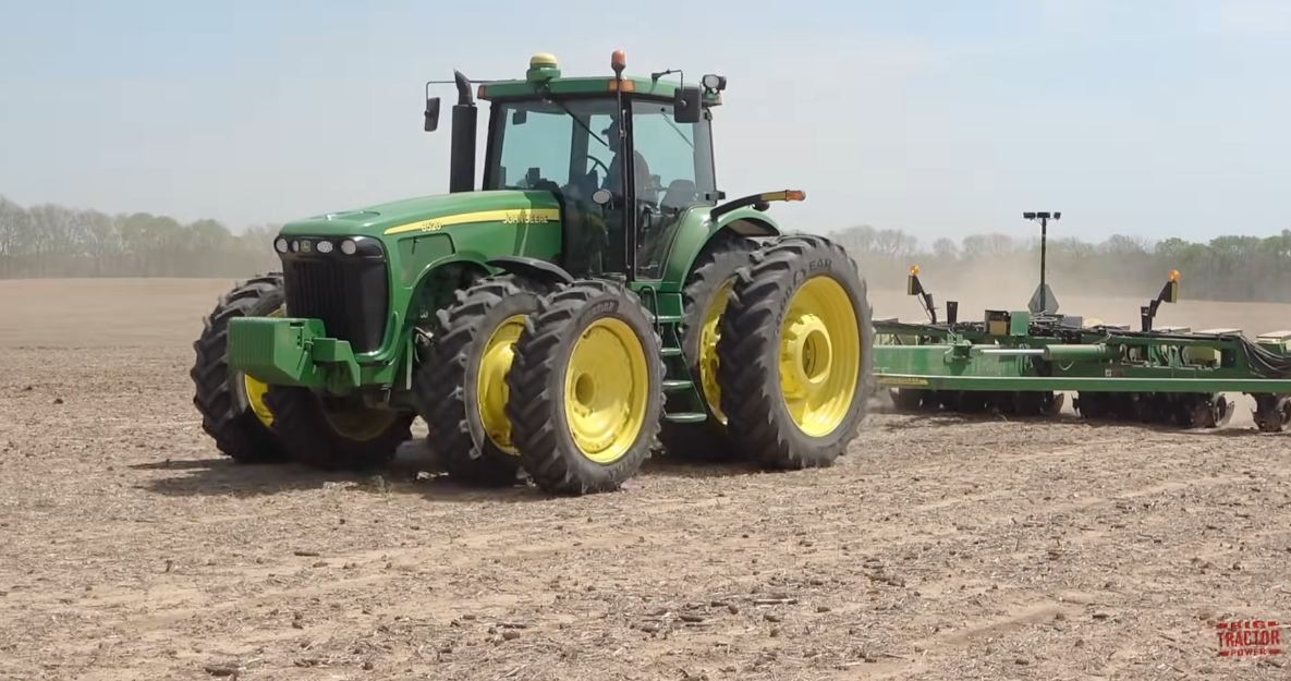 In this video Big Tractor Power is out in the field with a 305 hp JOHN DEERE 8520 tractor and 24 ...