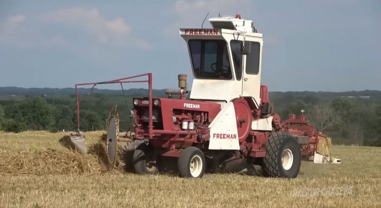 Watch this Freeman SP200 self propelled hay baler in action! While most ...